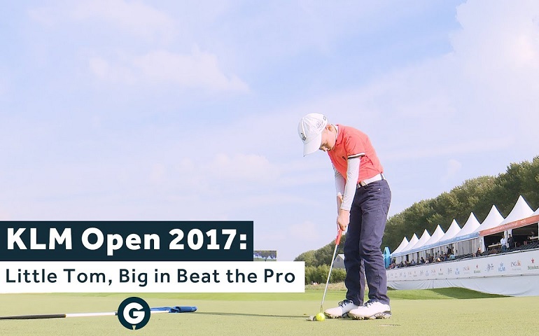 Little Tom, Big in Beat the Pro • Golf.nl