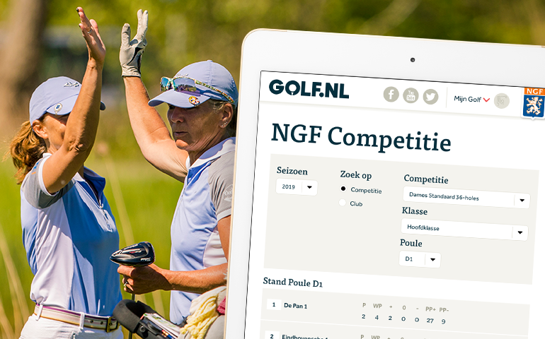 Nieuwe website voor de NGF Competitie • Golf.nl